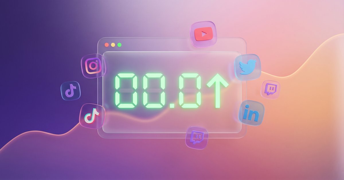 Contador de Seguidores em Tempo Real — Instagram, TikTok, YouTube ...